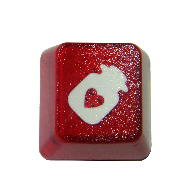 แหล่งรวมสินค้า gaming จำหน่าย ขาย KEYPOP KEYCAP TRANSLUCENT HEART BOTTLE [RED] ราคาพิเศษ 130 บาท ...