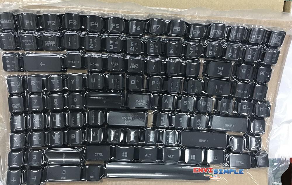 จำหน่าย ขาย Keycap ชุดปุ่ม keycap Logitech G810 / G Pro ภาษาไทย ไฟลอด ...