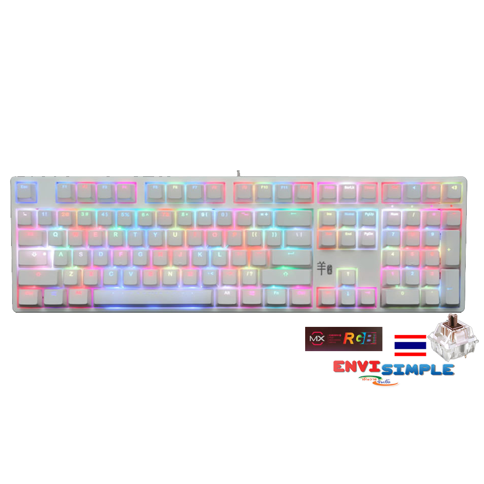 Ducky Year Of The Goat RGB Brown sw/แหล่งรวมสินค้า Ducky keyboard ...
